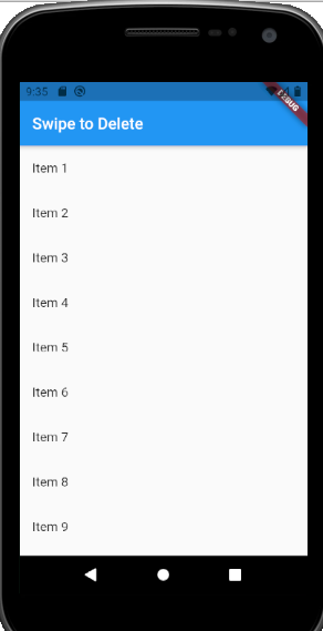 Flutter — Swipe Left to Delete. The feature swipe left to delete item… | by Andrea | Medium