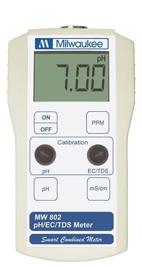 MW802 — Standard Portable pH / Conductivity / TDS Combination Meter ...