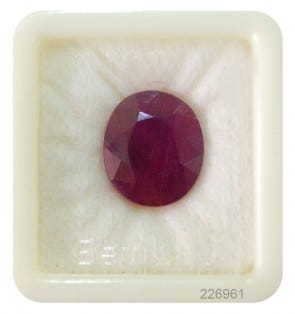 Natural ruby gemstones. Buy Natural Ruby 12.3CT GIN : 11226961 | by ...