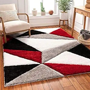 Carpets world 2 x 6 Runner Soft Plush Shiny Modern Furry Shaggy Carpet ...