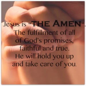 Jesus -The Amen. Have you ever been listening to a… | by jann Cobb ...