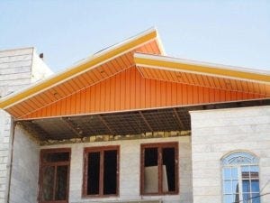 The cost of building a gable roof per meter with various types of gable ...