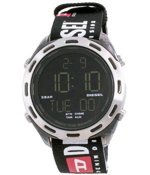 Stunning men’s Diesel Crusher Digital Nylon Watch | by Diesel Watches ...