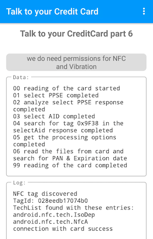 Talk to your Credit Card part 6: read all files given in the AFL list ...
