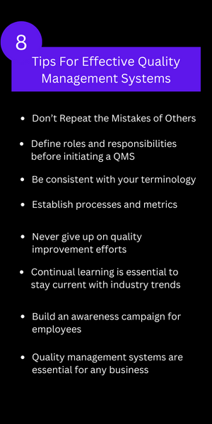 8 Tips For Effective Quality Management Systems | by Flink ISO | Medium