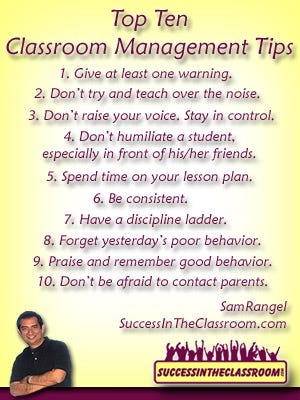 My Top Ten Classroom Management Tips | by Sam Rangel | Medium