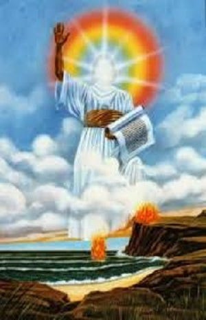 Jesus Christ resurrected is the angel with his face as the sun ...