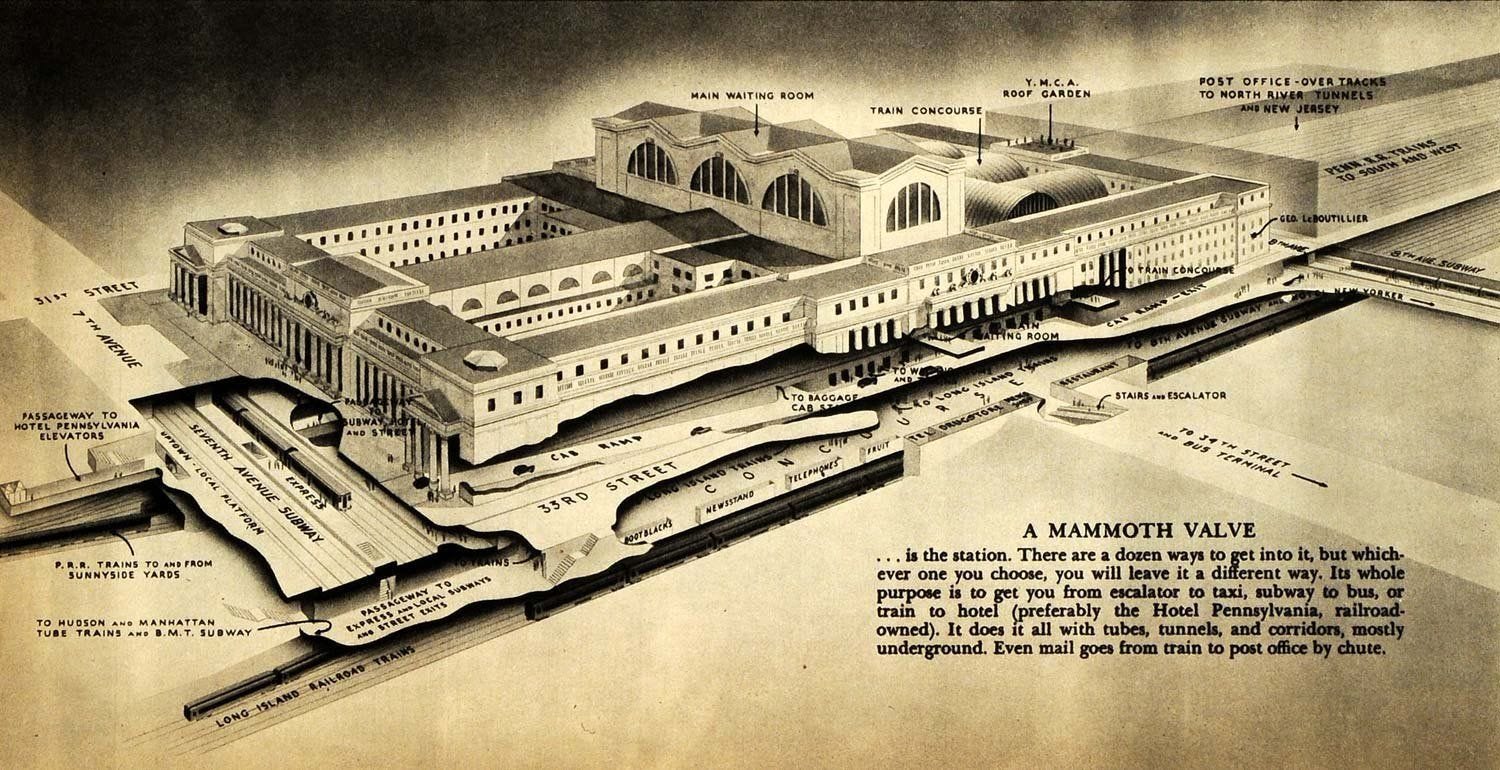 Old Penn Station Layout