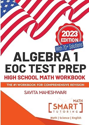 Algebra 1 EOC Test Prep High School Math Workbook | by ...