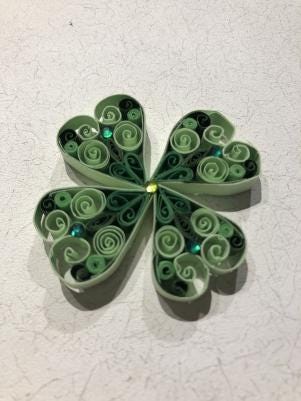 Quilling Project #3–Four Leaf Clover - 一千叶 - Medium