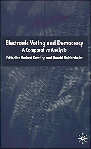 Electronic Voting and Democracy A Comparative Analysis pdf - Satohe ...