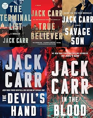 Terminal List A Thriller series 5 books Collection Set (The Terminal List, True Believer, Savage ...