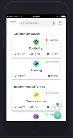 WePlay APP (UX/UI Case Study). Looking to find a football player, or ...