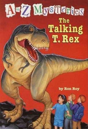 📖 [DOWNLOAD][BEST]} The Talking T. Rex (A to Z Mysteries #20) By Ron ...