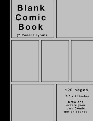 Free)*(Pdf)^!~ Blank Comic Book: 120 Pages, 7 Panel, Silver Cover ...