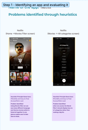 Netflix UX case study— Redesigned Movies Filter options | by Poorani ...