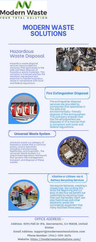 Book Now Hazardous Waste Disposal in California - Modernwastes - Medium