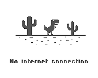 No Internet Connection Dinosaur