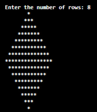 DIAMOND SHAPE PATTERN - MANJU SHREE KNB - Medium