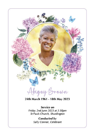 Crafting a Floral Designed Order of Service: A Detailed Guide | by ...