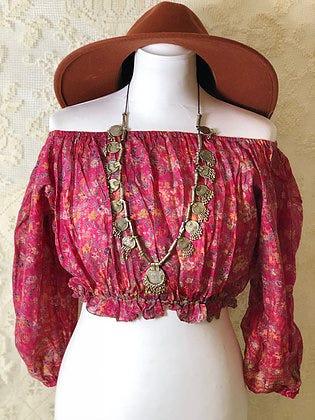 Gypsy Crop Top. Shop this now… | by All About Aud | Vintage Clothing ...