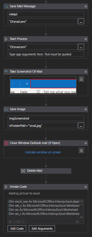 RPA — How to take a screenshot of an Email and insert it into Excel ...