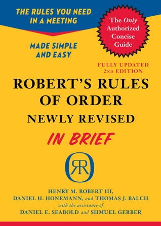 [EPUB] DOWNLOAD Robert’s Rules of Order Newly Revised In Brief By Henry Martyn Robert [Full ...