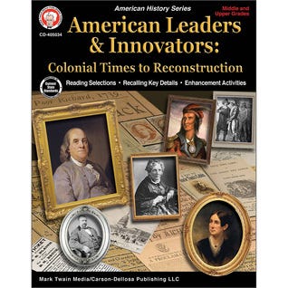 American Leaders & Innovators: Colonial Times to Reconstruction ...