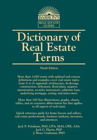 PDF @ FULL BOOK @ Dictionary of Real Estate Terms By Jack P. Friedman ...