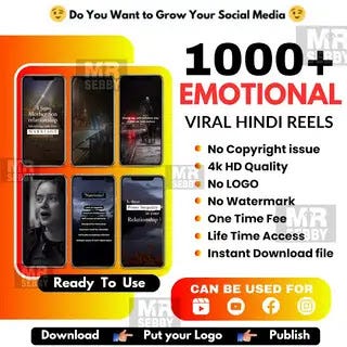 1000+ Emotion Videos Instagram Reels Bundle Download - Skilcart - Medium