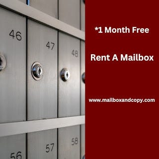 *1 Month Free — Rent a Mailbox - Mailboxandcopy - Medium