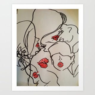 Cool Art Minute: Pucker Up. Artist: Cody Huff | by Darla Ferrara | Medium