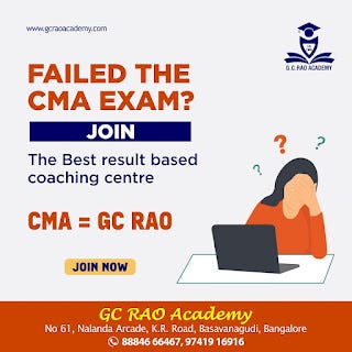 cma coaching centre in bangalore. GC RAO academy started in 2012 by Mr… | by GCRAO Academy | Medium
