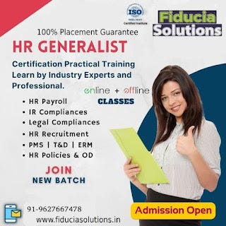 Unleashing Potential: HR Generalist Training in Noida with Fiducia Solutions | by ...