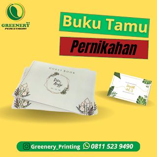 TERBAIK Cetak Buku Tamu Pernikahan Murung Raya Hub 0811 5239 490 WA - Teguhgreenery - Medium