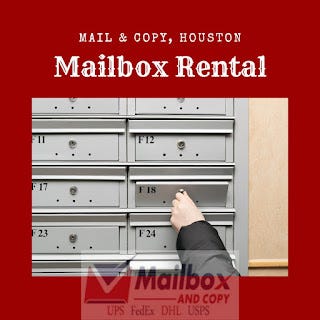 Mailbox Rental Service In Houston, Texas - Mailboxandcopy - Medium