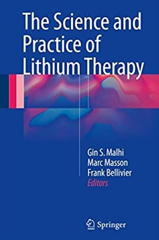 The Science and Practice of Lithium Therapy Gin S. Malhi, ISBN-13: 978 ...