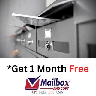 Get 1 Month of Mailbox Rental FREE! - Mailboxandcopy - Medium