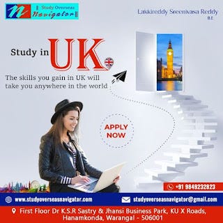 Study In UK Consultants in Warangal, Study Overseas Navigator | by Studyoverseasnavigator | Medium