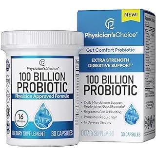 Physician’s CHOICE Probiotics 60 Billion CFU — 10 Strains + Organic ...