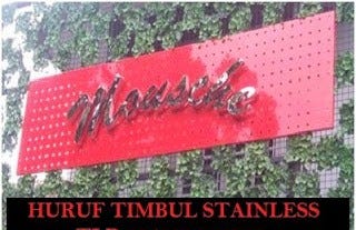 Huruf timbul stainless salon mousche 081316140397 | 087808890027 | by ...