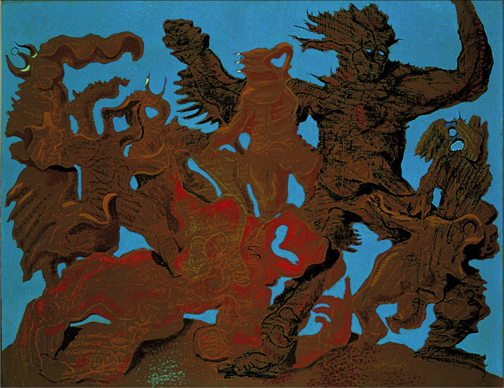 Max Ernst The Horde Max Ernst | La Horde (1927) | MutualArt