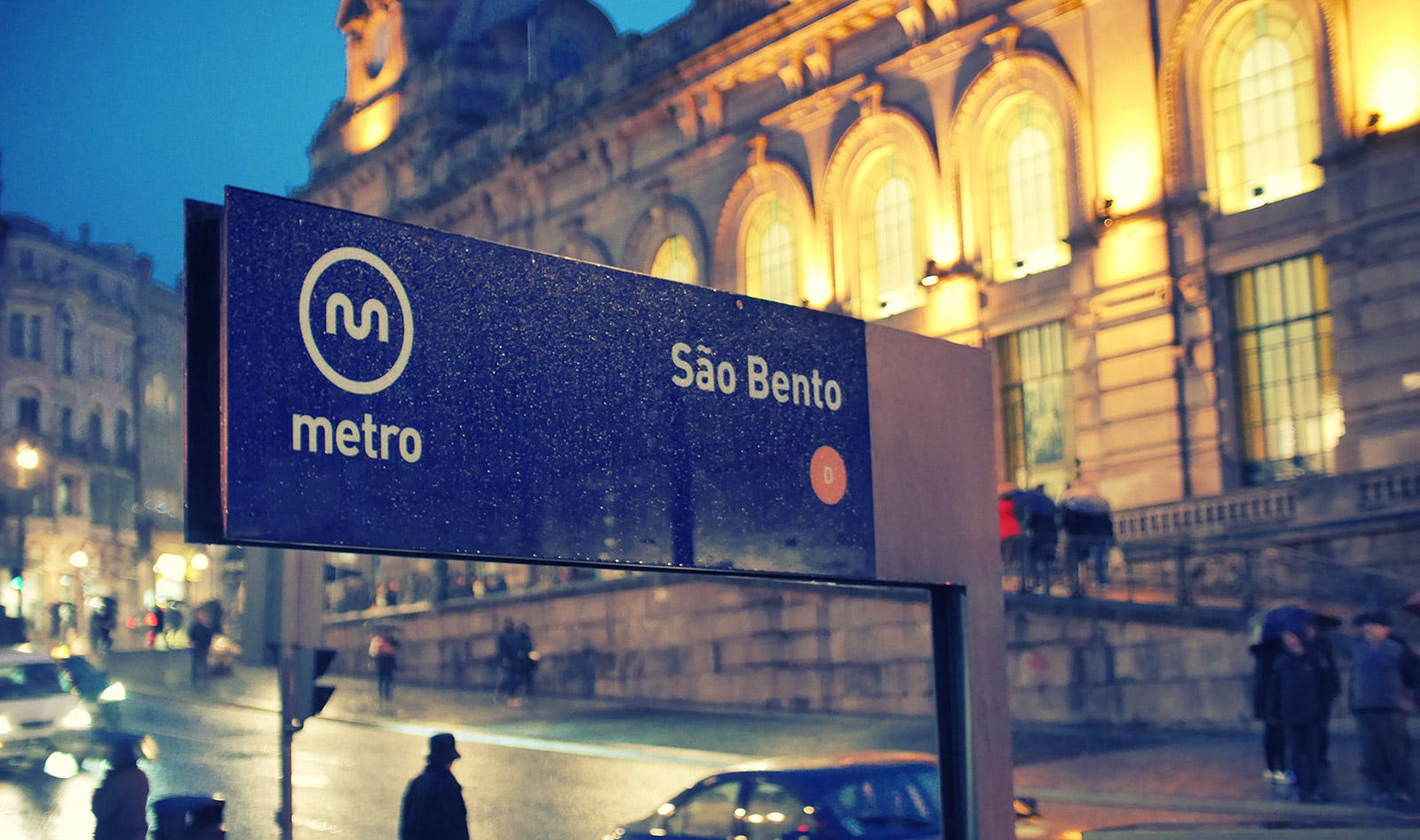 Subway Train Station Sign