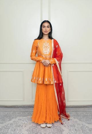 Buy Designer Garara Set For Wedding Online | Sheetal Batra - kanika ...