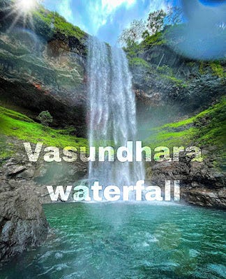 Vasundhara Waterfall: A Majestic Natural Wonder Amidst Serene Beauty ...