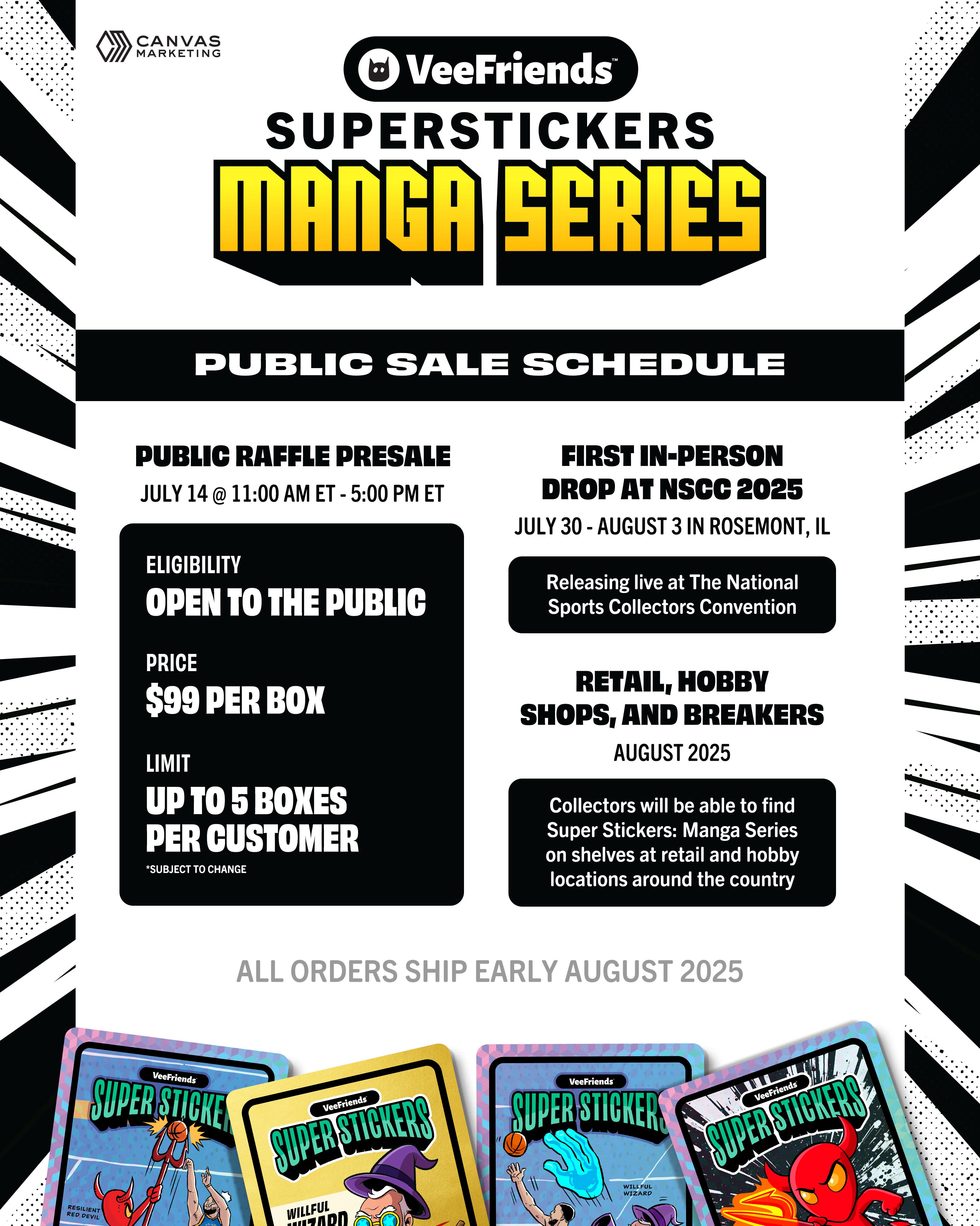 VeeFriends Super Stickers Manga Series Sale Details | VeeFriends