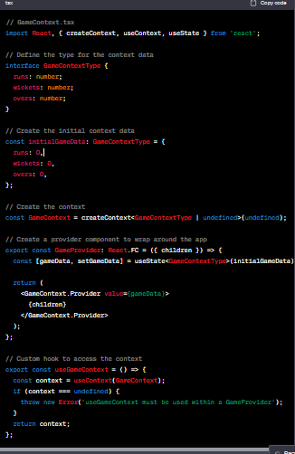 Exploring Cricketing Terms In React Typescript A Laymans Guide To Understanding Context By
