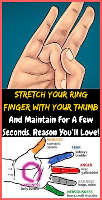Stretch Your Ring Finger With Your Thumb And Maintain For A Few Seconds ...