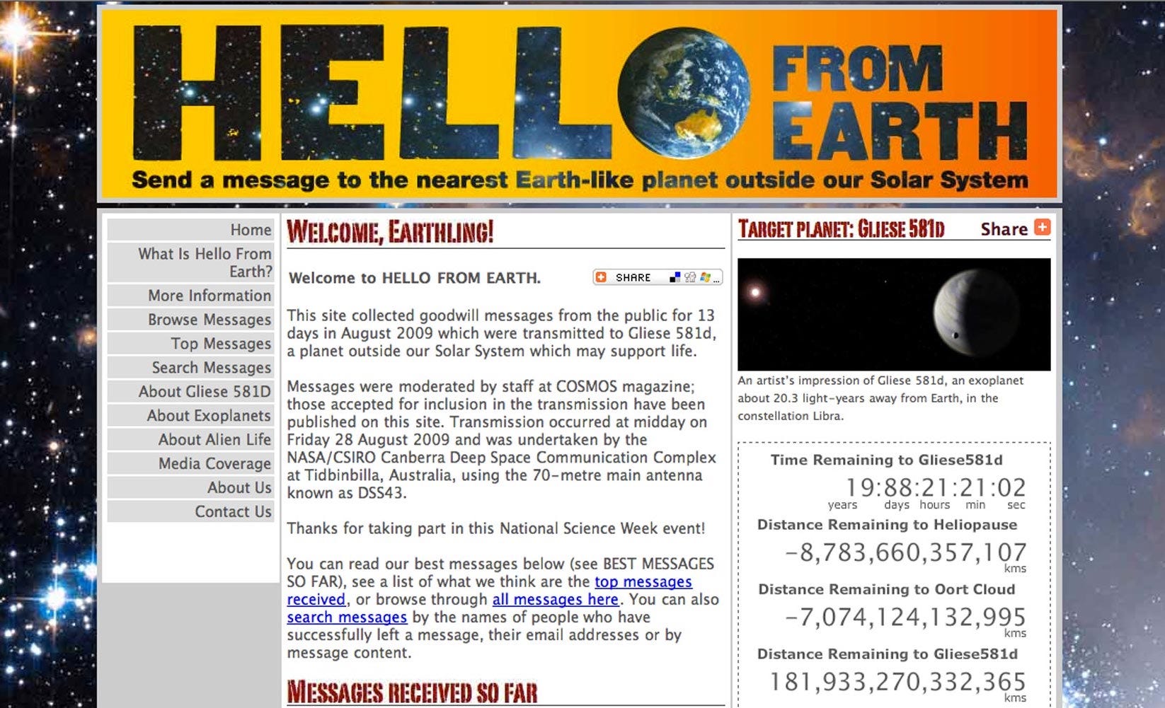 Planet Gliese 581g Nickname