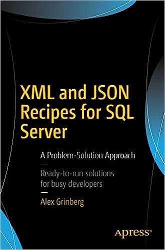 READ/DOWNLOAD*? XML and JSON Recipes for SQL Server: A Problem-Solution ...